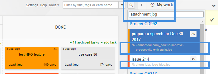 How to search through my boards? Using global search | Kanban Tool Support